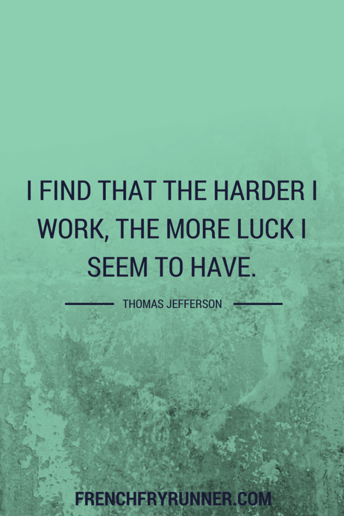 Thoughtful Thursday: Hard Work – French Fry Runner